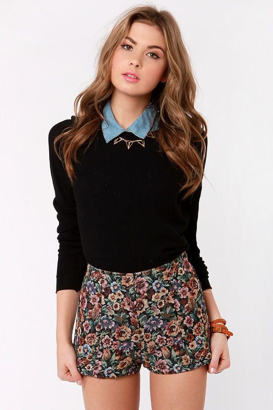 High Waisted Shorts With Crop Tops Outfits High Waisted Shorts With Crop Tops Outfits