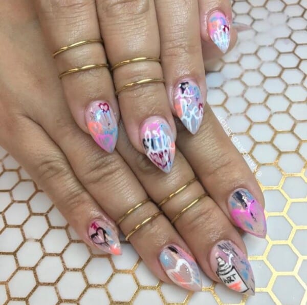 60 Cool Abstract Nail Art Ideas To Try This Year