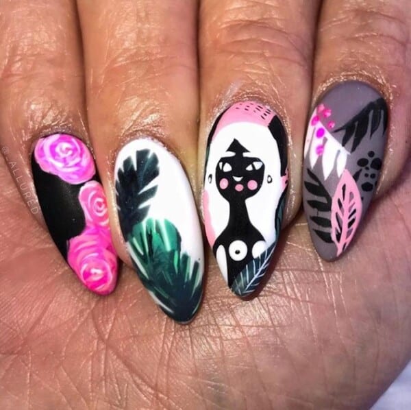 60 Cool Abstract Nail Art Ideas To Try This Year