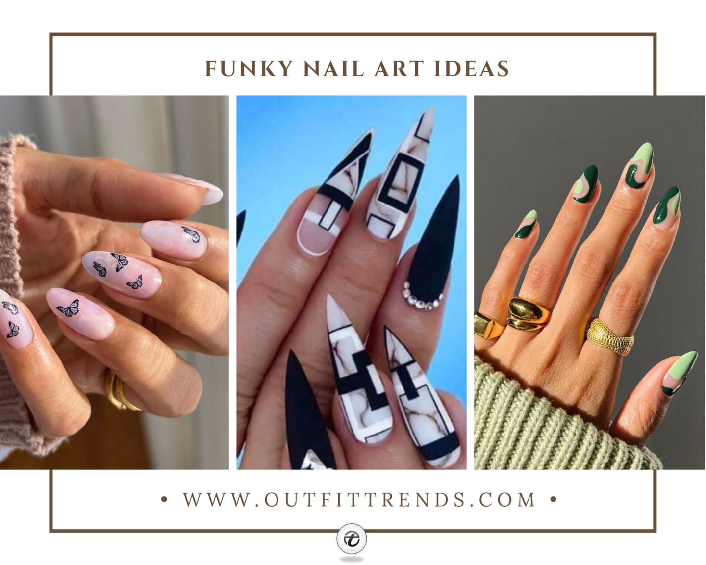 Funky Nail Art Ideas - 50 Coolest Nail Designs you must try