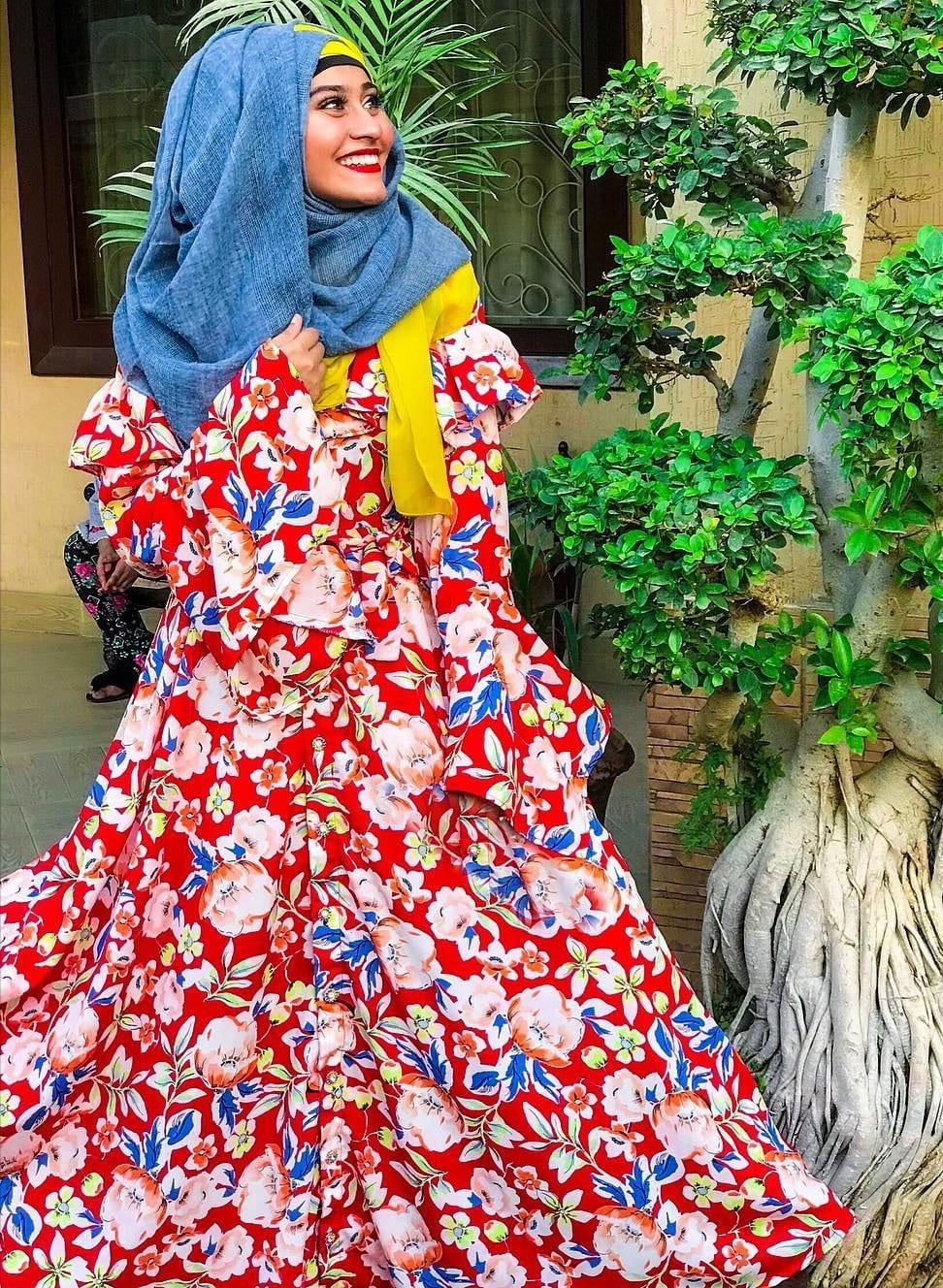 Latest Eid Hijab Styles With Eid Dresses-2019 Eid Fashion | Fashion Home