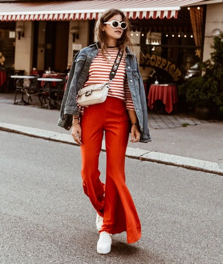 20 Chic Outfits To Wear With Red Pants with Styling Tips