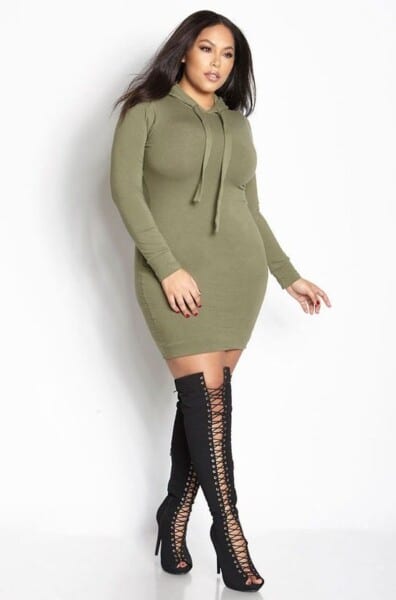 20 Best Plus Size Outfits To Wear With Thigh High Boots
