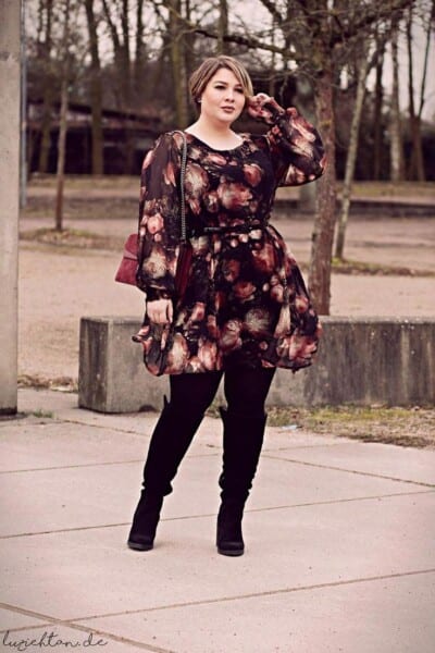 20 Best Plus Size Outfits To Wear With Thigh High Boots