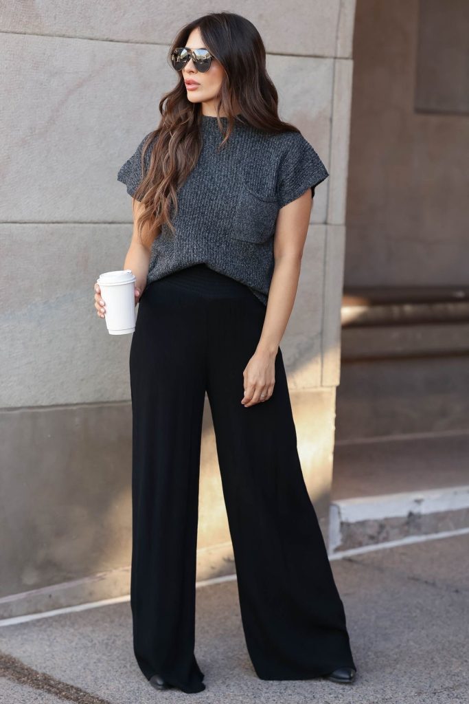25 Different Ways To Wear Short Shirts With Palazzo Pants – Outfit Trends
