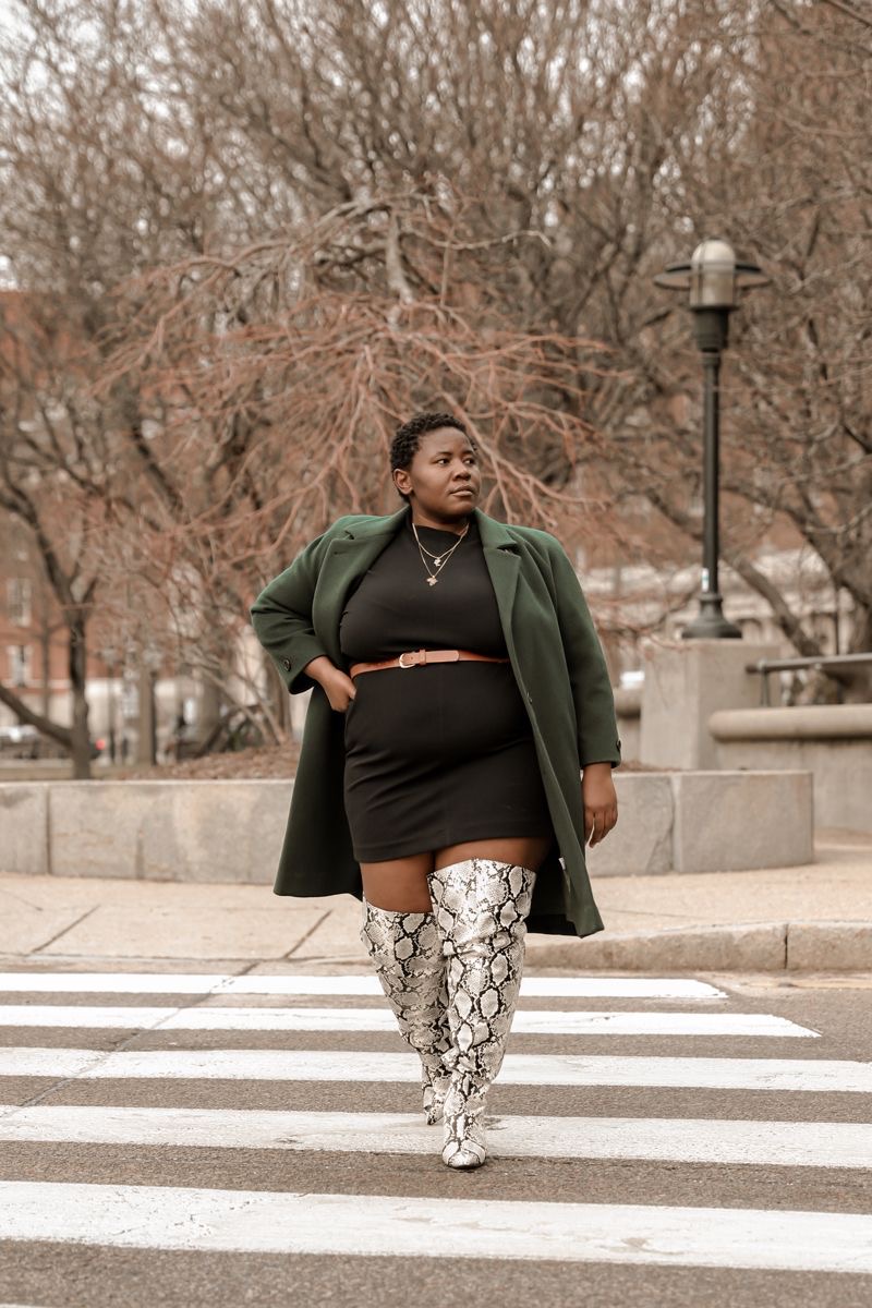 20 Best Plus Size Outfits To Wear With Thigh High Boots