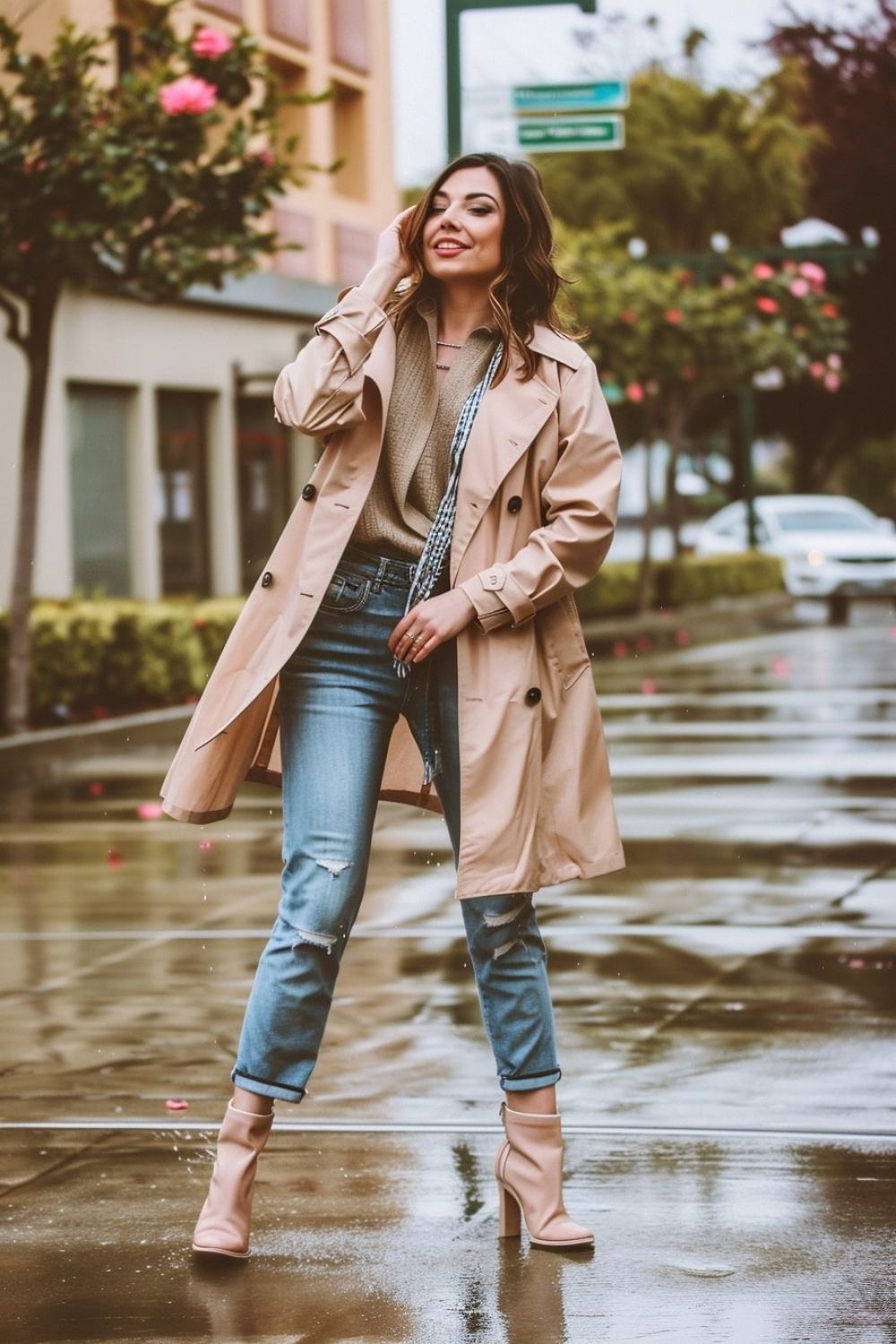 22 Outfit Ideas on What to Wear to Work On Rainy Days