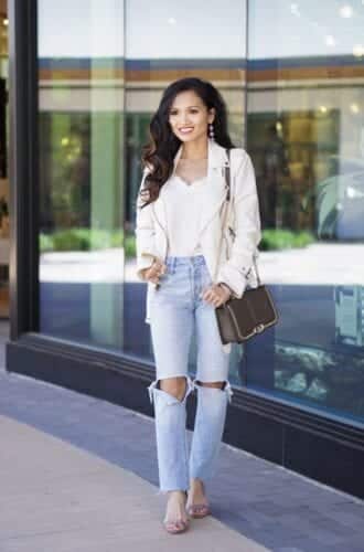 17 Cool White Jacket Outfit Ideas with Styling Tips