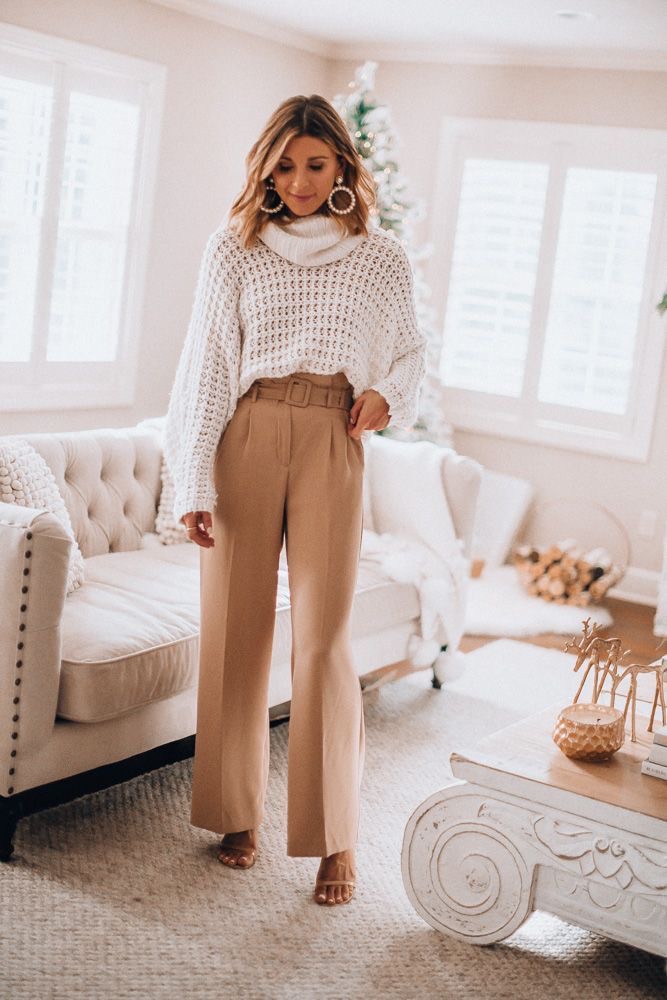 20 Tips How To Style A White Sweater This Winter Season