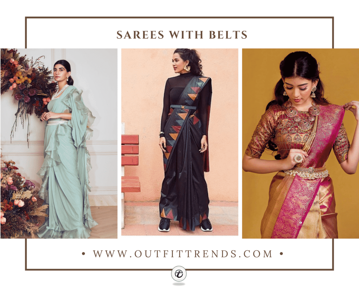 How to Wear Sarees With Belts - 30 Tips And Tutorial
