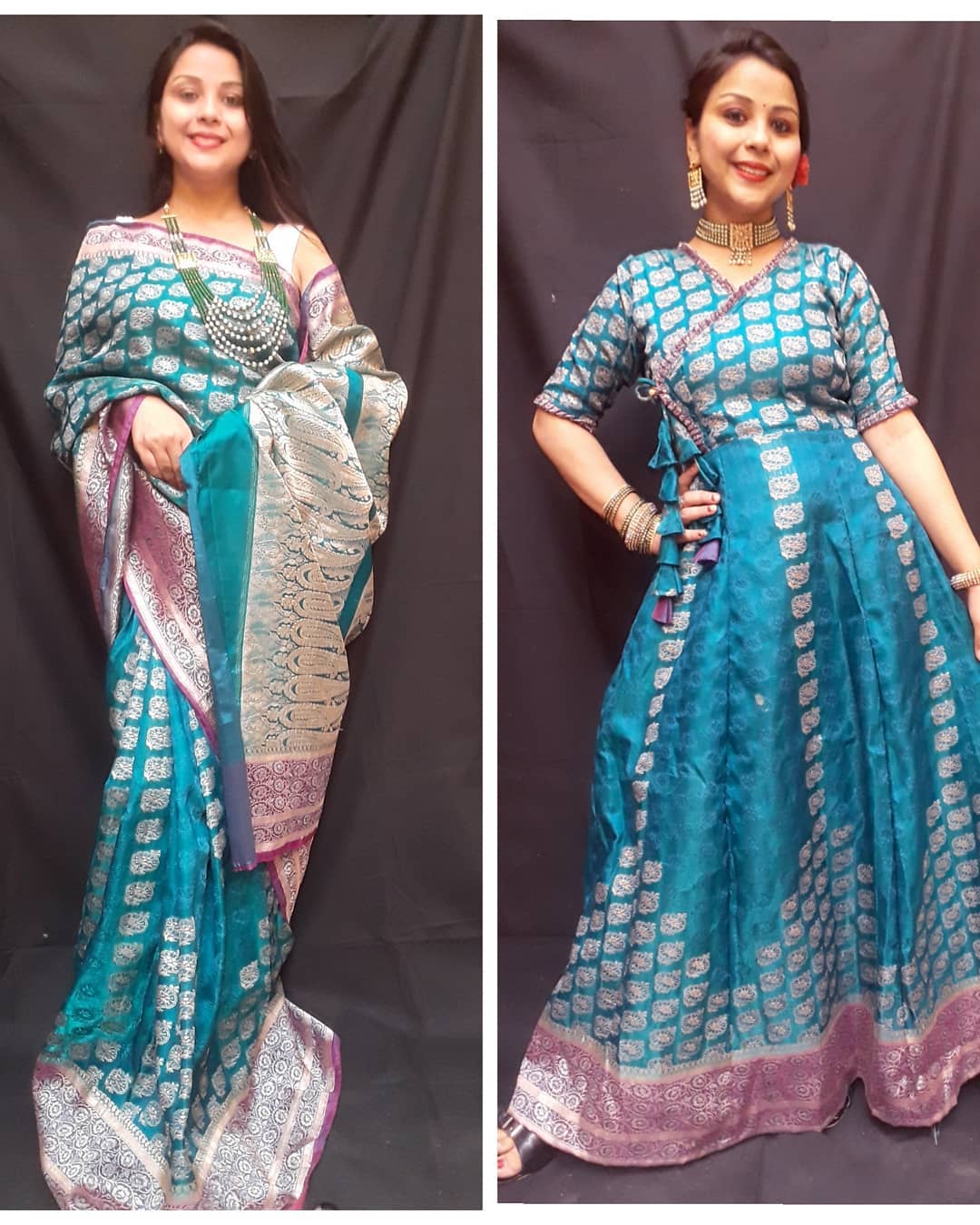 11 Ideas on How to Reuse Old Sarees to Make New Outfits