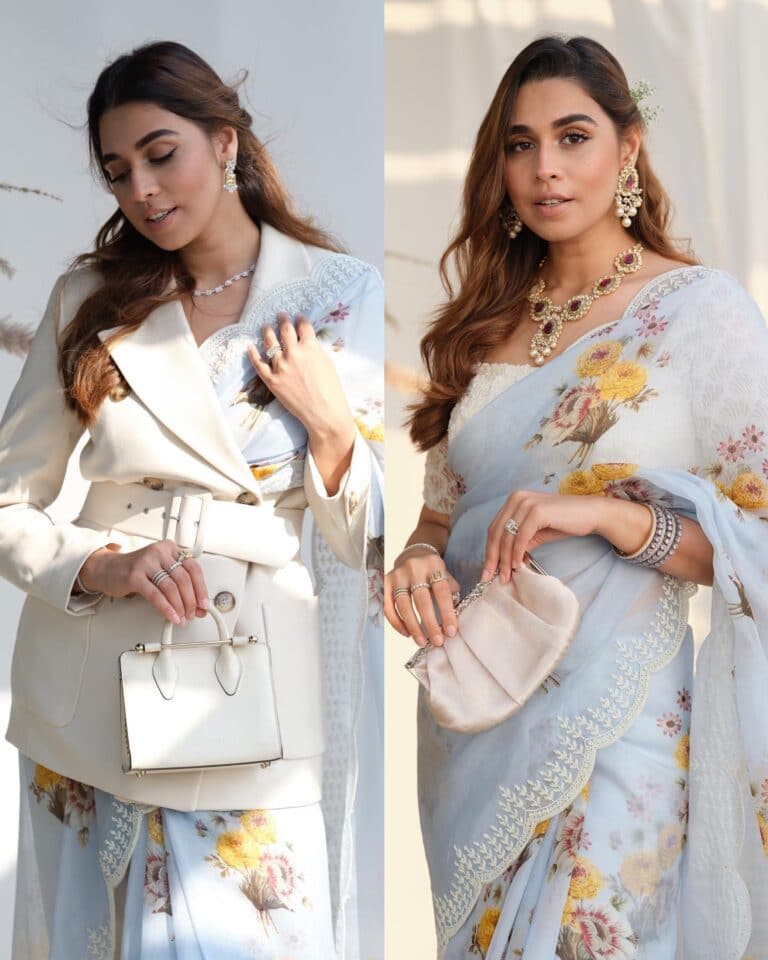 Saree with Jackets: 16 Ways to Wear a Jacket with Your Saree