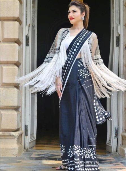 Saree with Jackets: 16 Ways to Wear a Jacket with Your Saree
