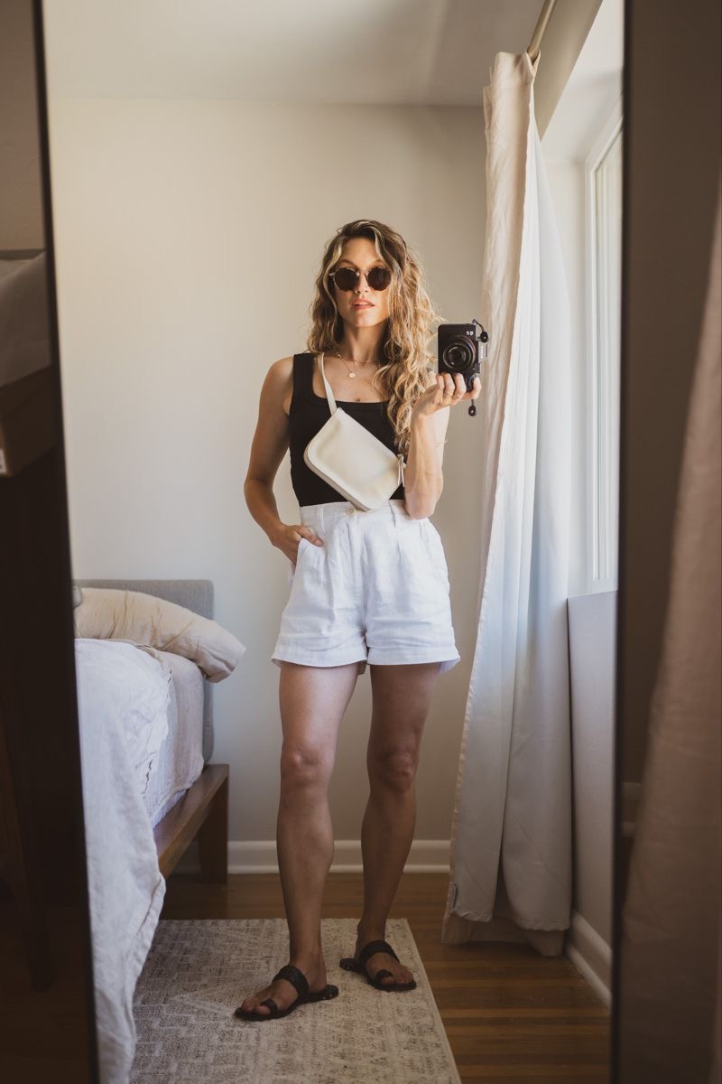 15 Outfits with Linen Shorts and Stying Tips for this Summer – Outfit ...