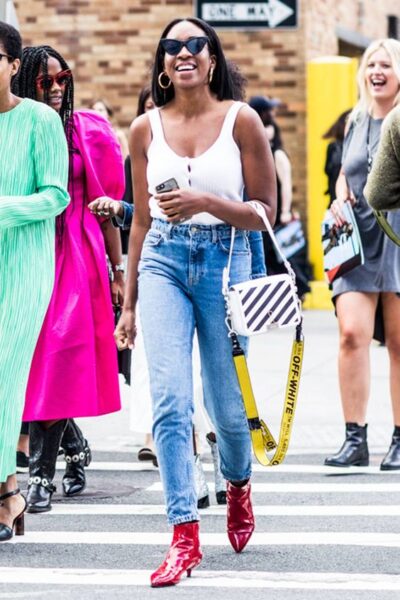 What to Wear with Red Ankle Boots? 18 Outfit Ideas