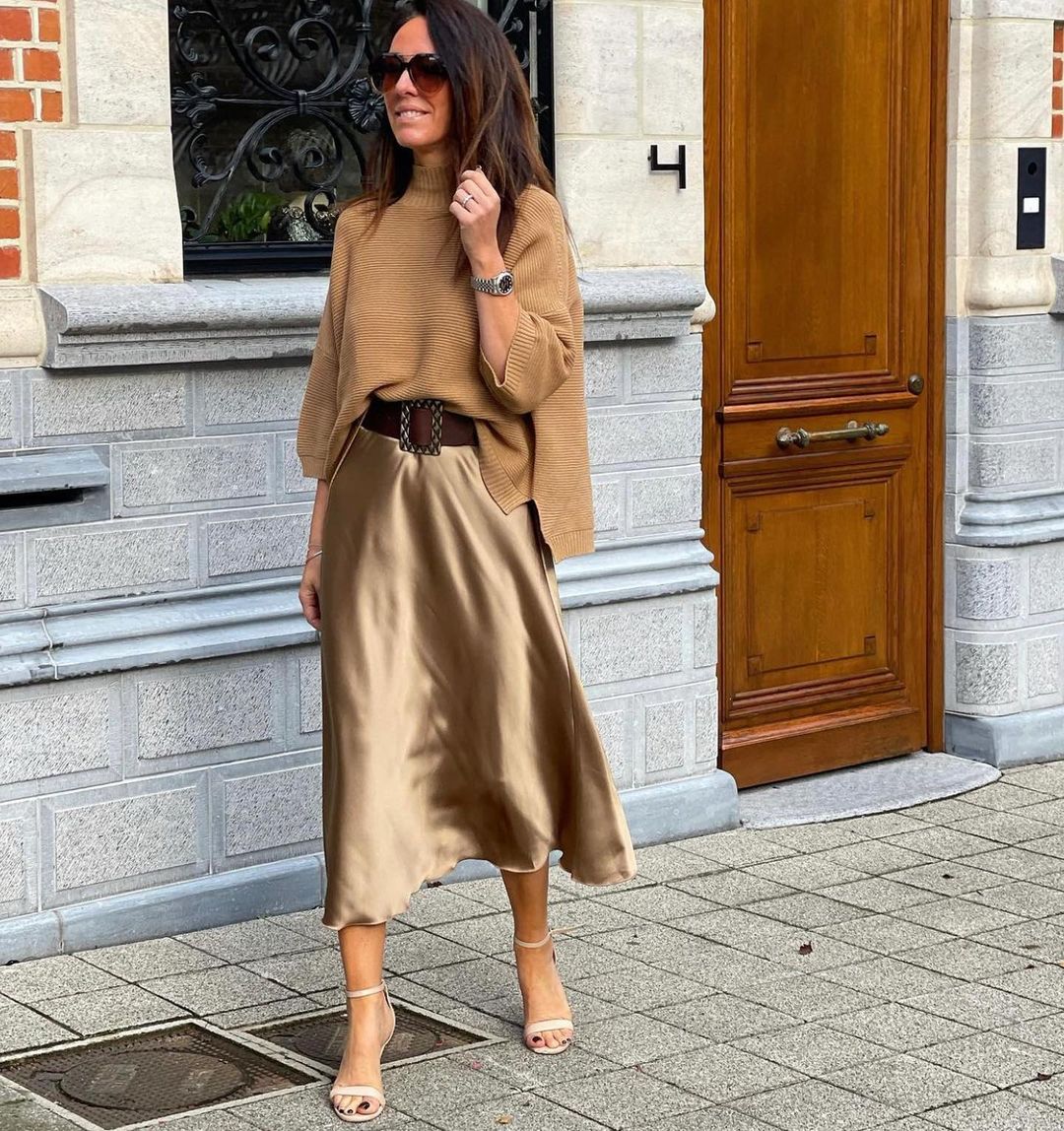 How To Wear Satin Skirts ? 26 Outfit Ideas