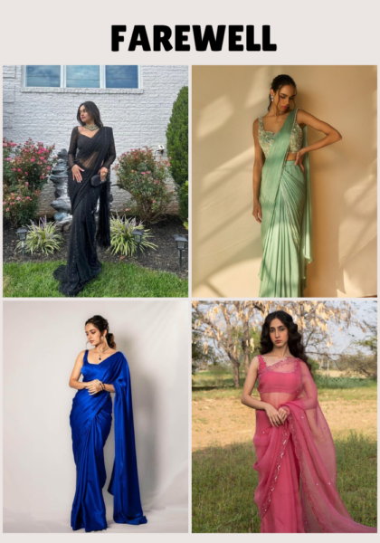 24 Best Farewell Saree Ideas & Styling Tips – Outfit Trends