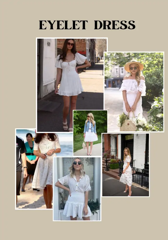 36 Chic White Eyelet Dresses And Ideas On How To Style