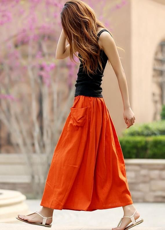 How To Wear Orange Skirts ? 30 Outfit Ideas