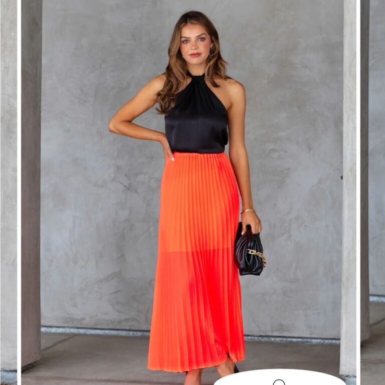 How To Wear Orange Skirts ? 30 Outfit Ideas