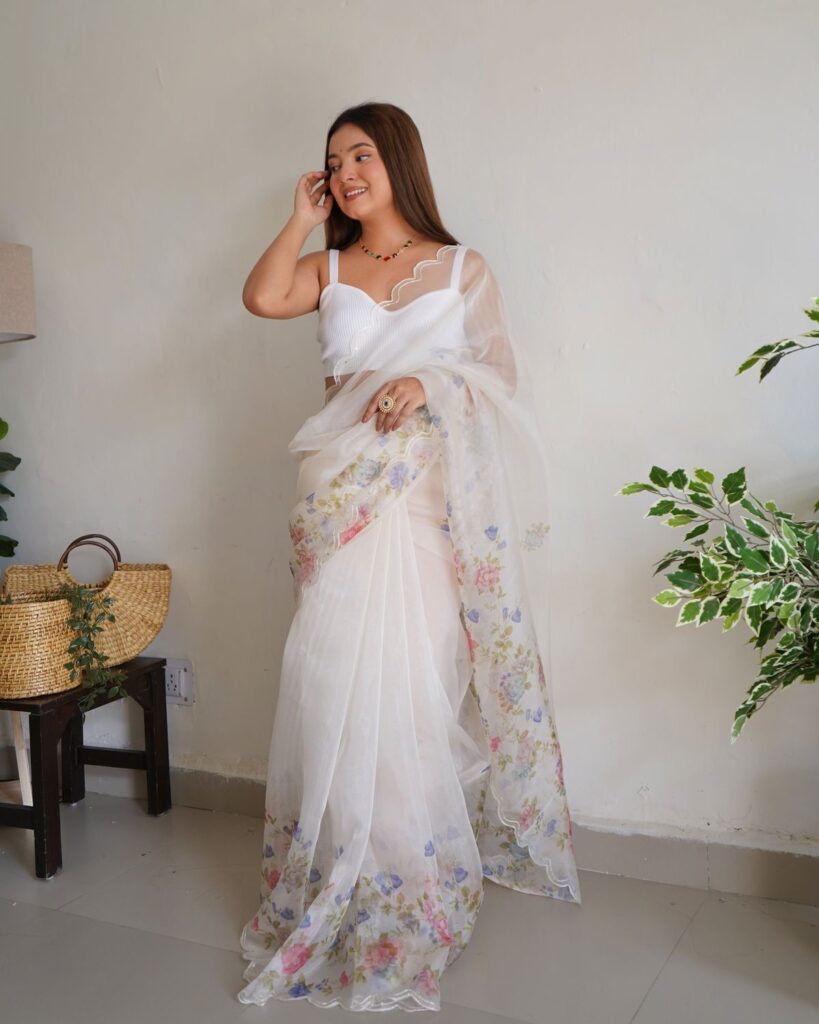 How To Wear An Organza Saree? 13 Best Organza Saree Designs
