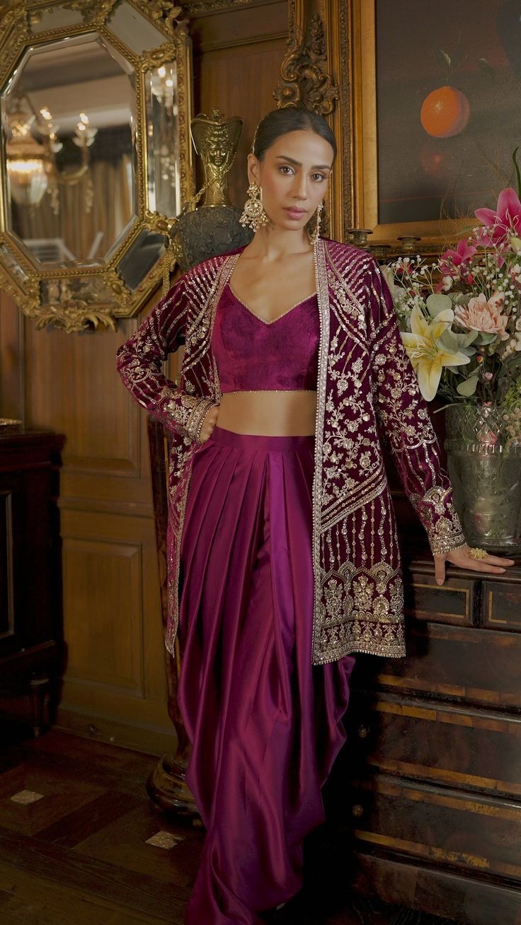Saree with Jackets: 16 Ways to Wear a Jacket with Your Saree