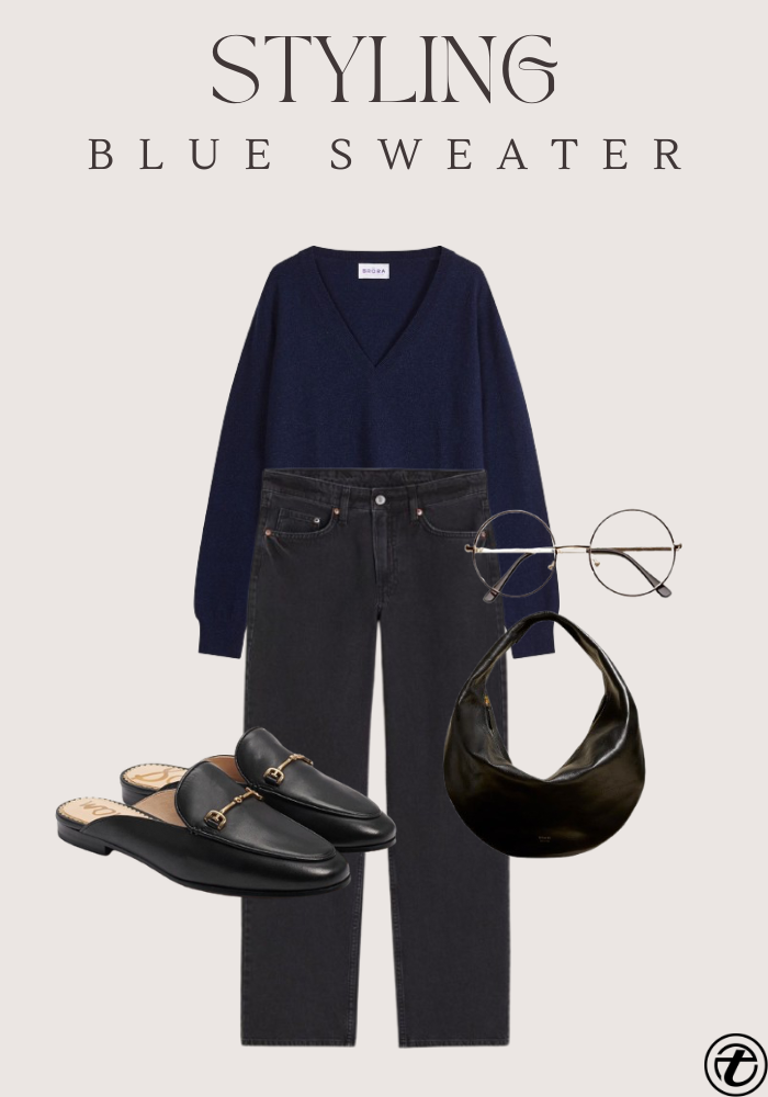 How To Wear A Blue Sweater – 20 Outfit Ideas