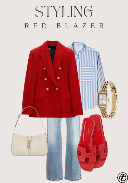 How To Wear A Red Blazer - 20 Chic Ways To Style A Red Blazer