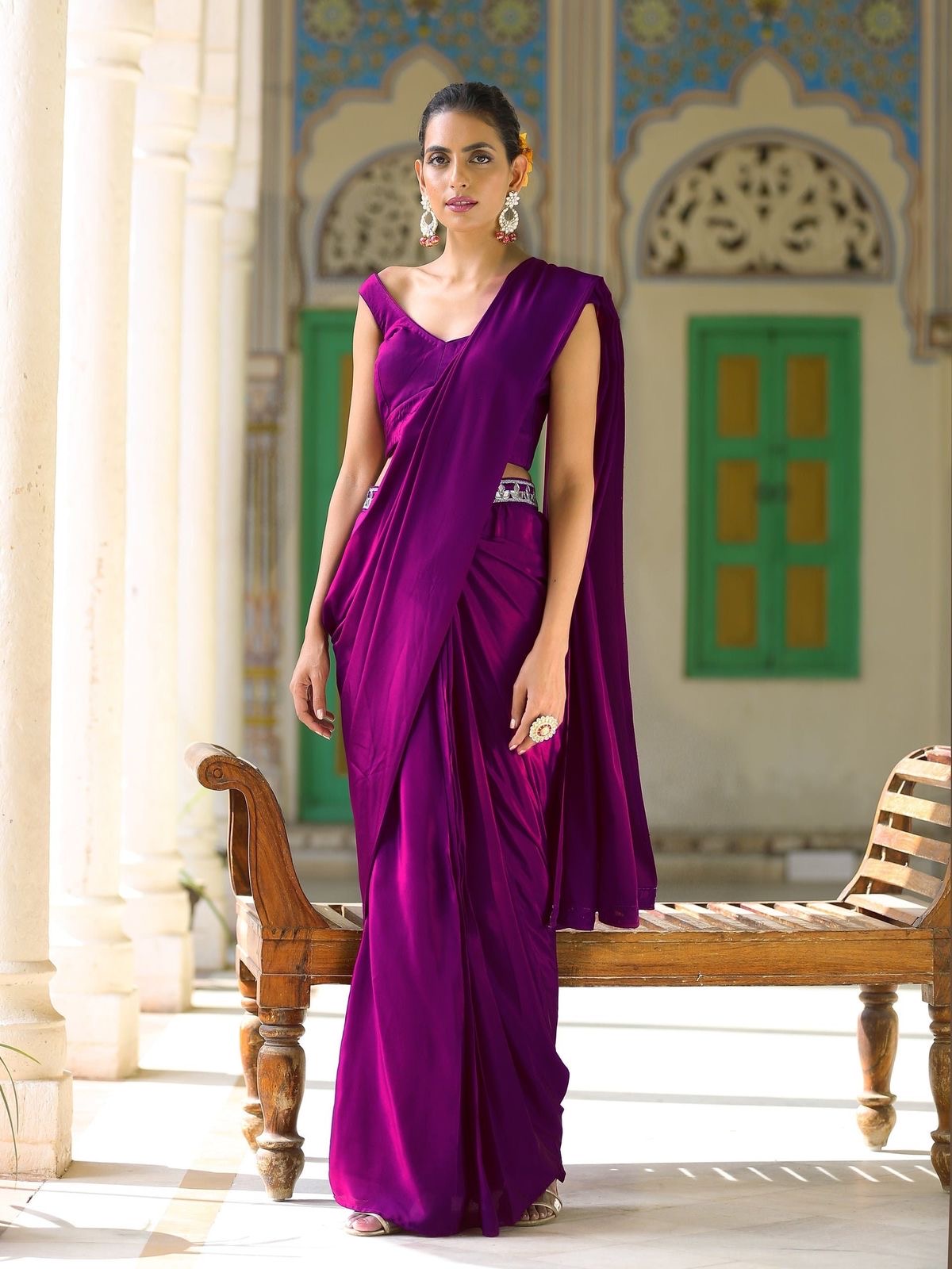 How to Wear Front Pallu Sarees 15 Styling Ideas