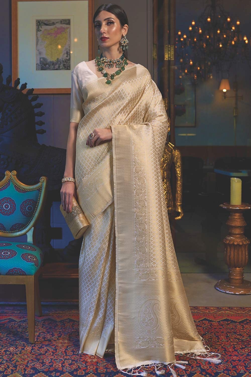 How To Wear A White Saree? 22 Styling Ideas