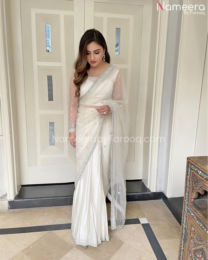 How To Wear A White Saree? 22 Styling Ideas
