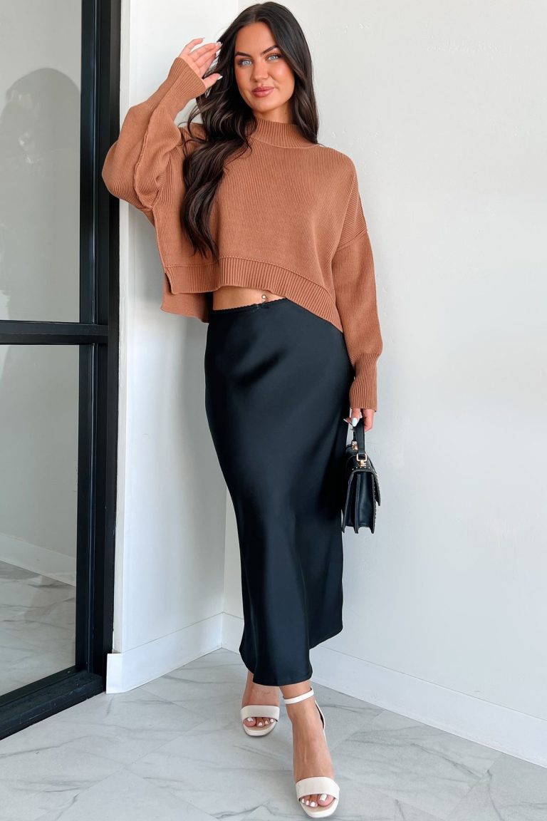 How to Wear Black Midi Skirts? 21 Outfit Ideas &Styling Tips – Outfit ...