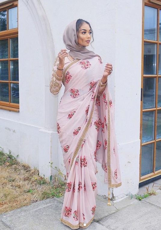How to Wear Saree with Hijab ? 14 Styling Tips