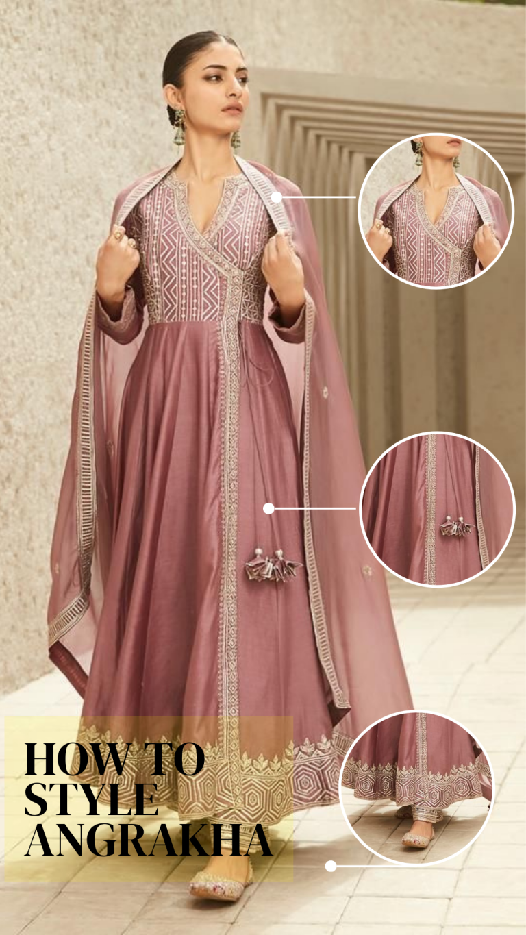 20 Latest Angrakha Dress Designs & Tips on How to Style Them
